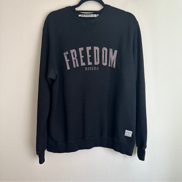 Iron & Resin | Shirts | Iron Resin Sweatshirt Extra Large Black Freedom ...